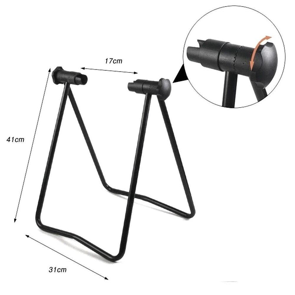 Foldable Bicycle Station Bike Cycle Stand Wheel St... – Grandado