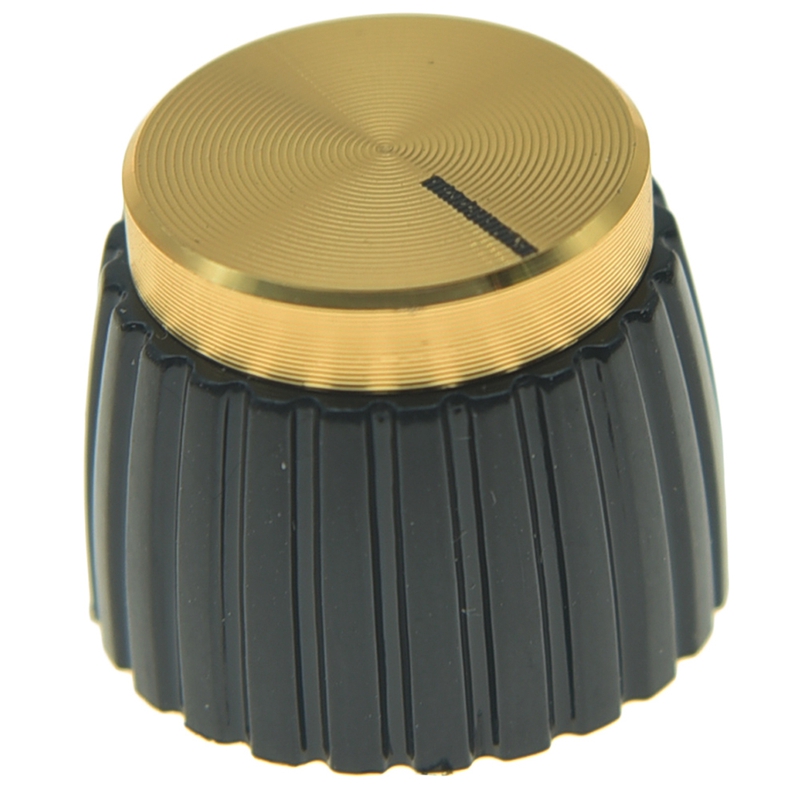 50Pcs Guitar AMP Amplifier Knobs Black With Gold C... – Vicedeal