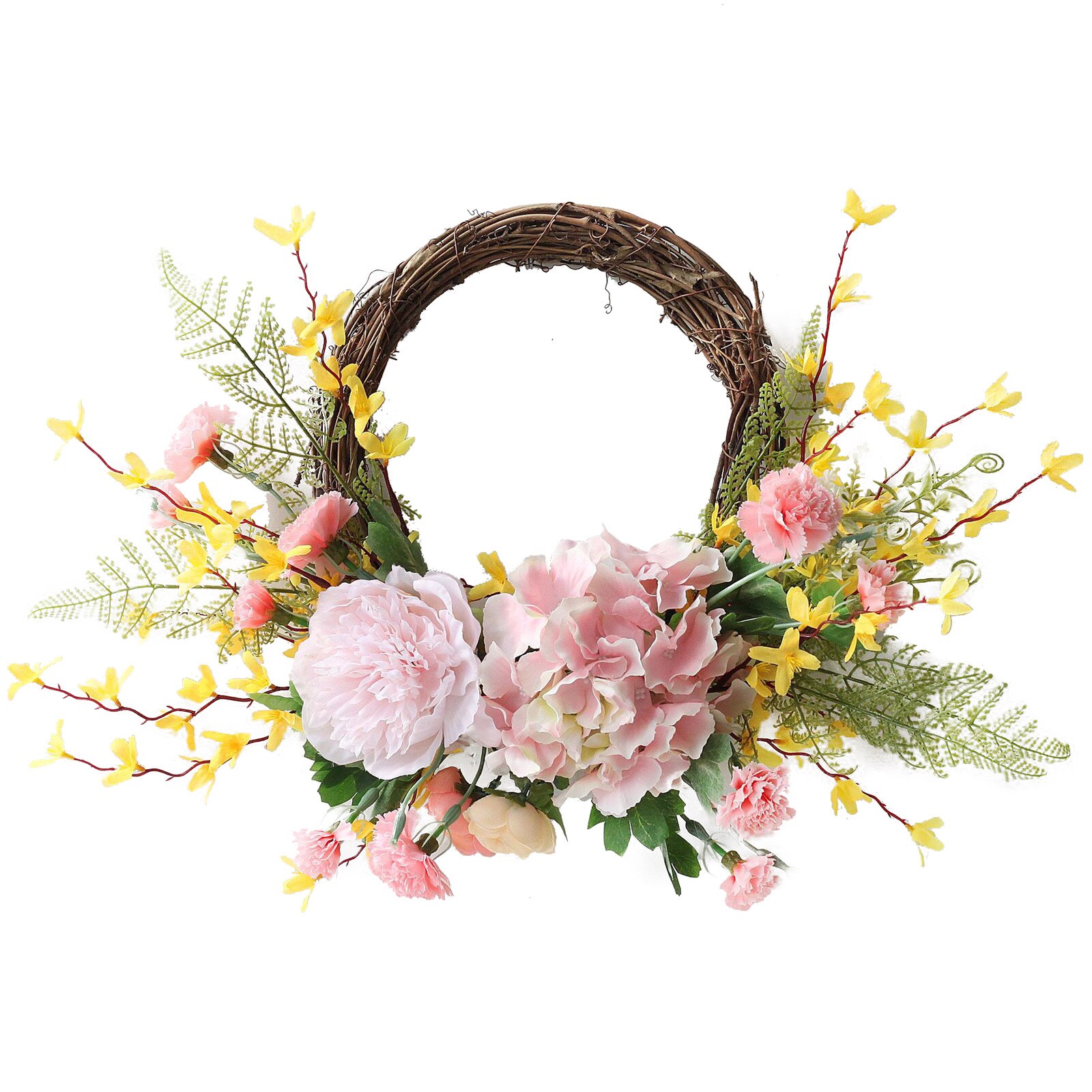 Flower Wreath Natural Rattan Wreath DIY Crafts Wed... – Vicedeal