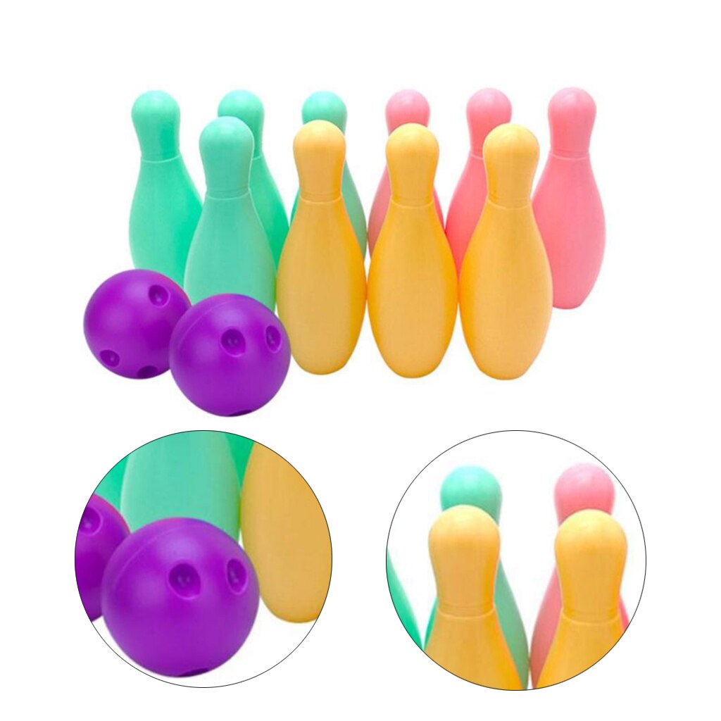 Multi-Color Plastic Bowling Balls Playset for Kids... – Grandado