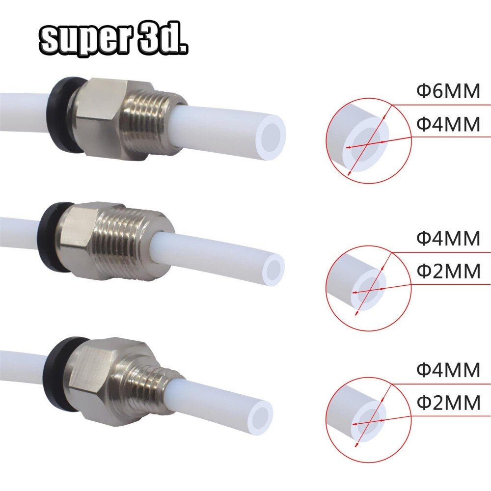 5pcs/lot Pneumatic Connectors For 3D Printers Part... – Grandado