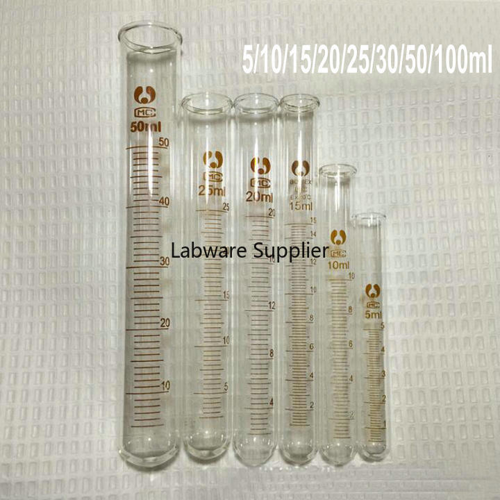 24pcs/lot Round bottom Glass graduated test tube, ... – Vicedeal