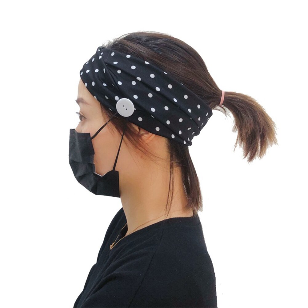 1PCS Button Headband Yoga Running Sports Workout T... – Grandado