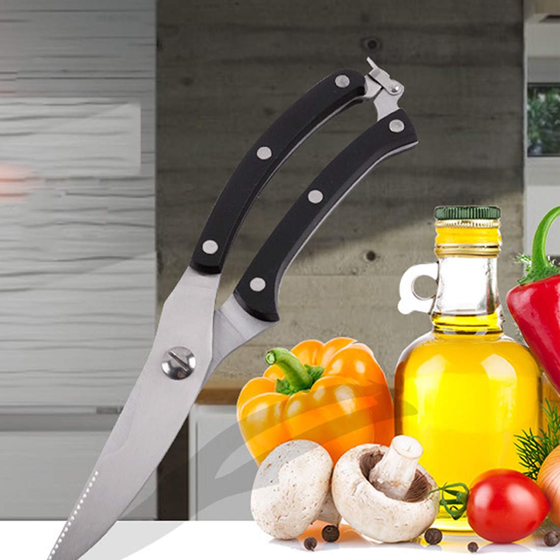 1pcs Strong Knives Kitchen Shears Stainless Steel ... – Vicedeal