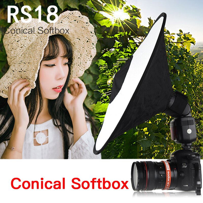 Godox RS18 Portable Foldable Conical Softbox Soft ... – Grandado