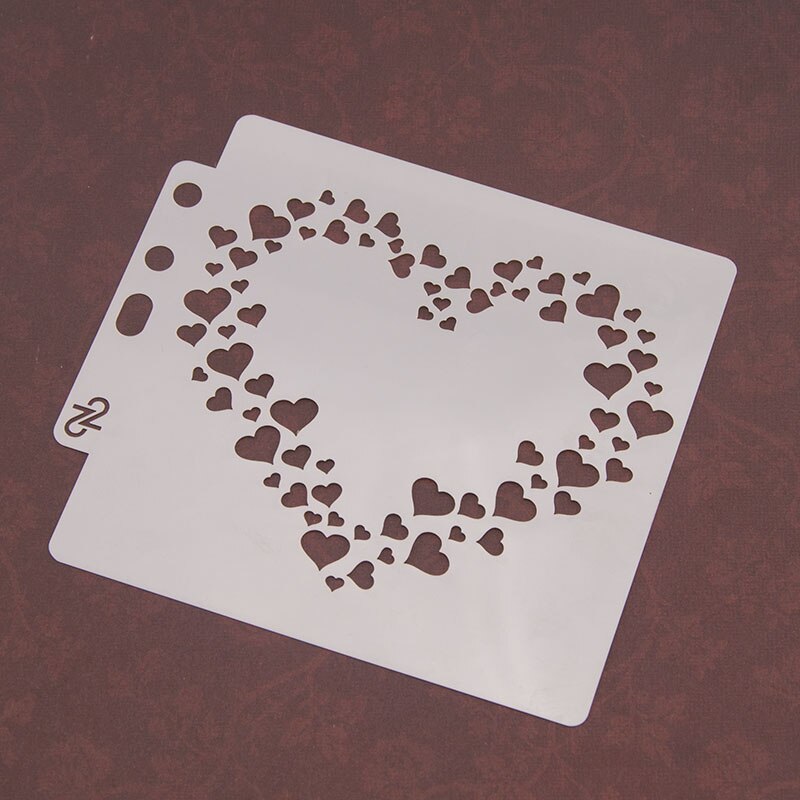 13cm Heart Love Craft Layering Stencils Wall Paint... – Grandado