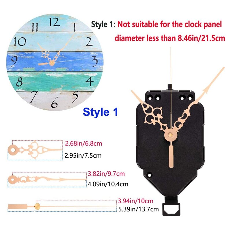 DIY Pendulum Clock Movement Mechanism with 4 Pairs... – Grandado