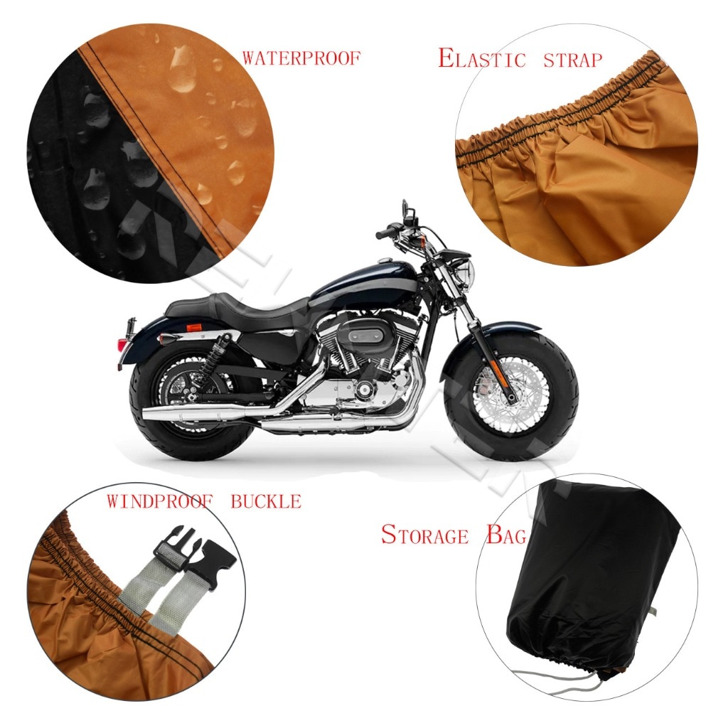 M/L/XL/XXL/XXXL/XXXXL Rain Dust Motorcycle Cover O... – Vicedeal