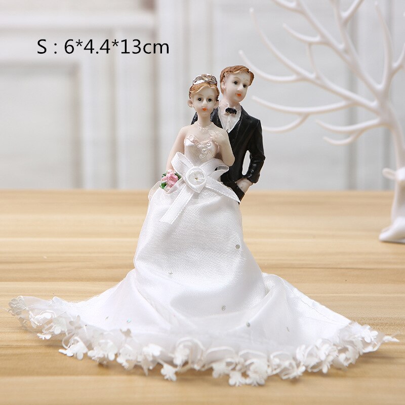 VILEAD 13cm 23cm Resin Wedding Couple Doll Figurin... – Grandado