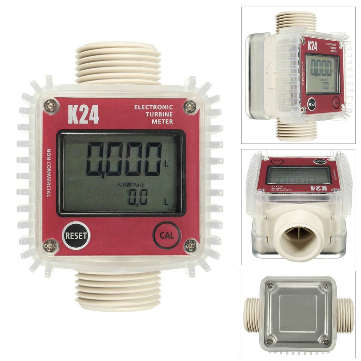 K24 BSP/NPT Flowmeter Turbine Digital Fuel For Die... – Grandado