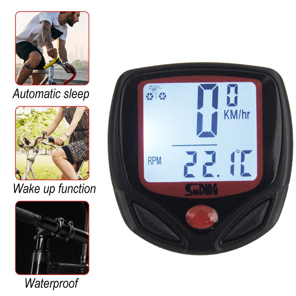 SUNDING Fahrrad Computer Tacho Drahtlose Wasserdic... – Grandado