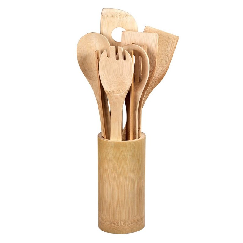 Wooden Cooking Utensils Set - 7Pcs Wood Kitchen Ut... – Grandado