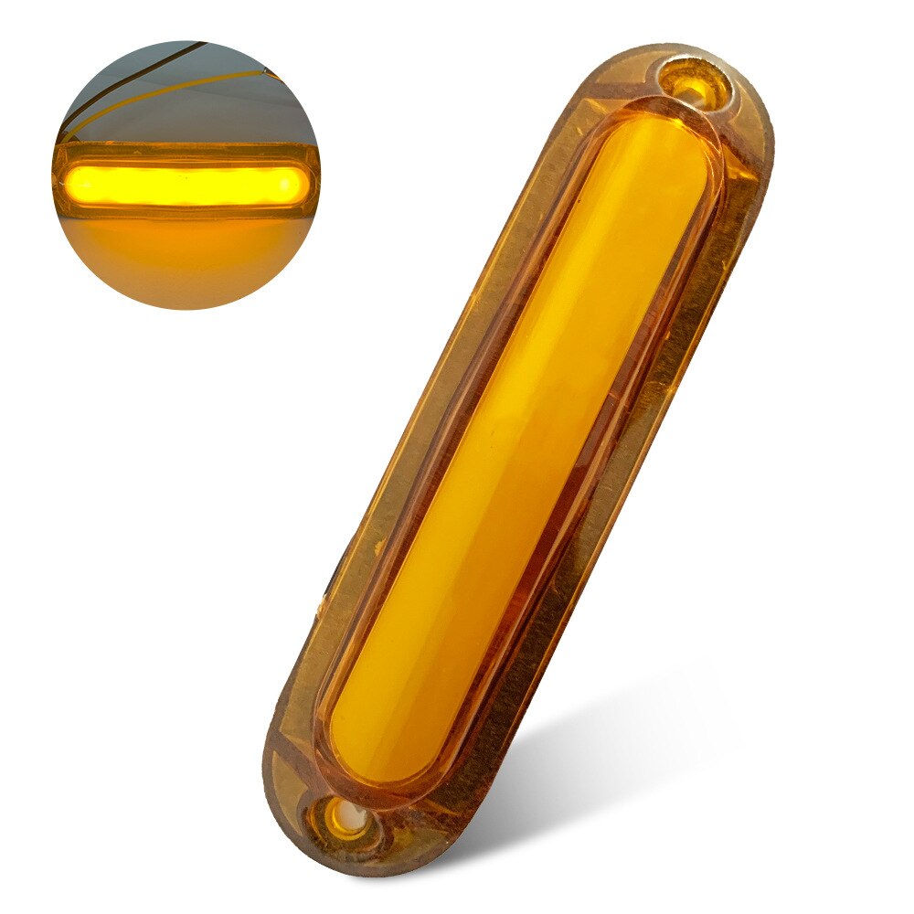 Fuleem 4PCS Amber 6 SMD LED Side Outline Marker Ta... – Grandado