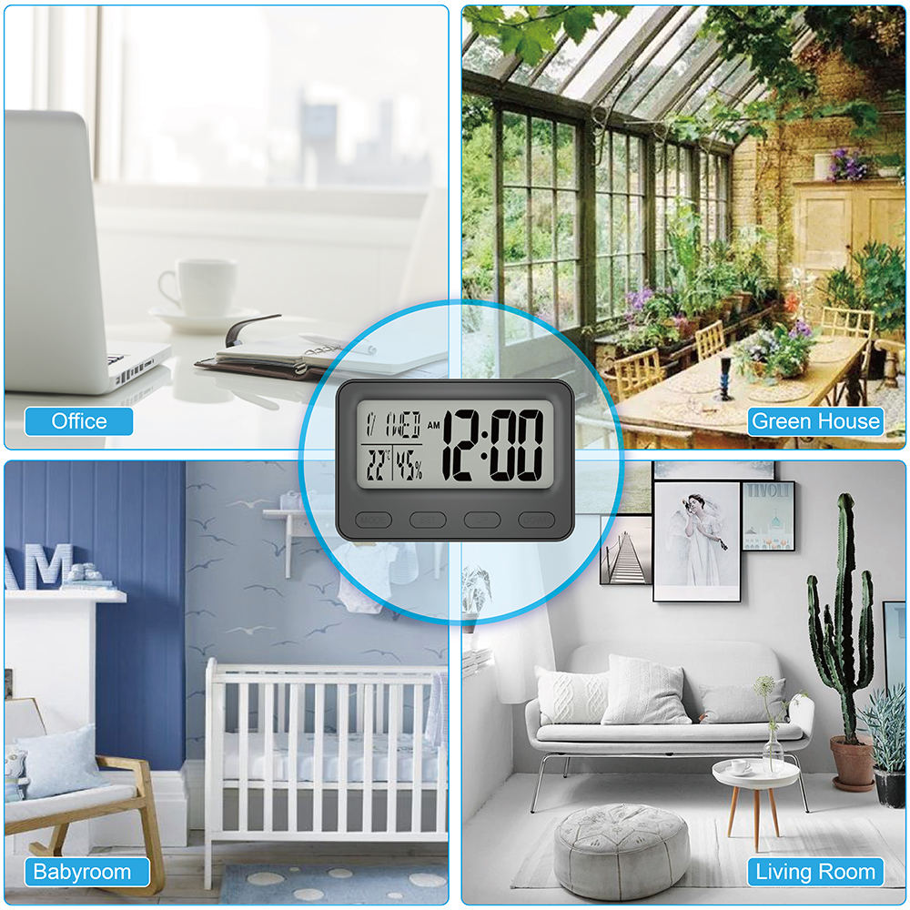 Electronic kids bedside wake up alarm clock digita... – Grandado