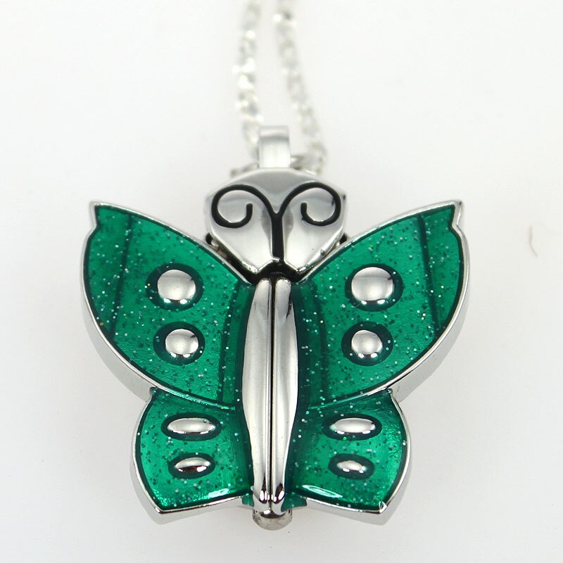 chaoyada watch Butterfly Stainless Steel Necklace ... – Grandado