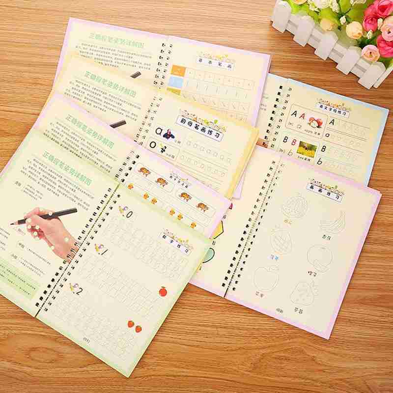 Writing Stickers Copybook Reusable English Copyboo... – Vicedeal