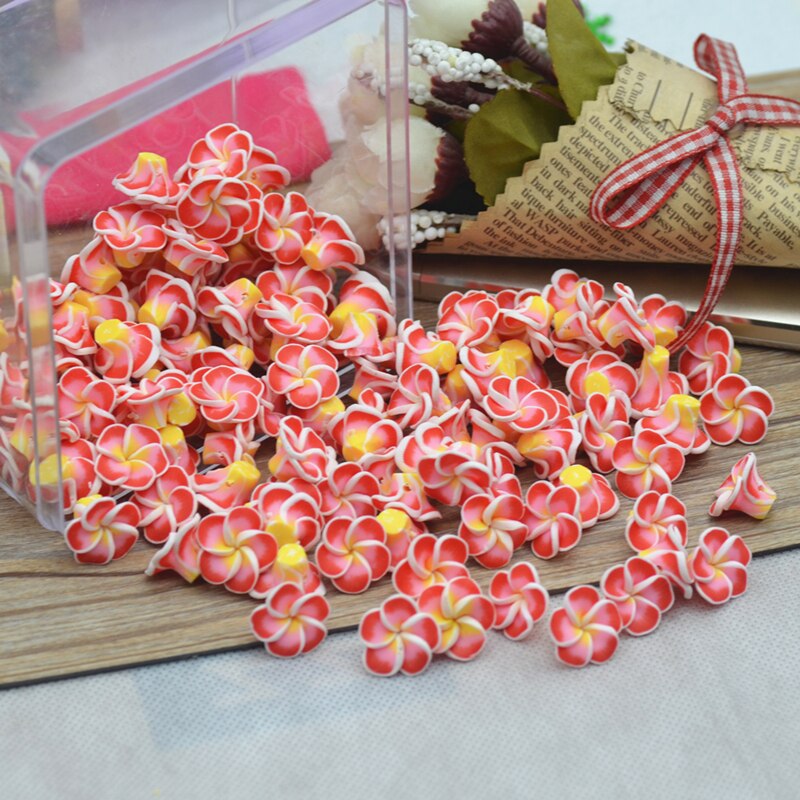 16mm Fancy Baby Color-Red-Yellow Clay Flowers, D.I... – Grandado