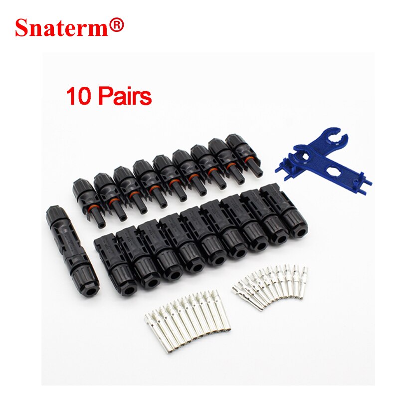 10 pairs x solar connector + 1 pair Spanner male f... – Vicedeal