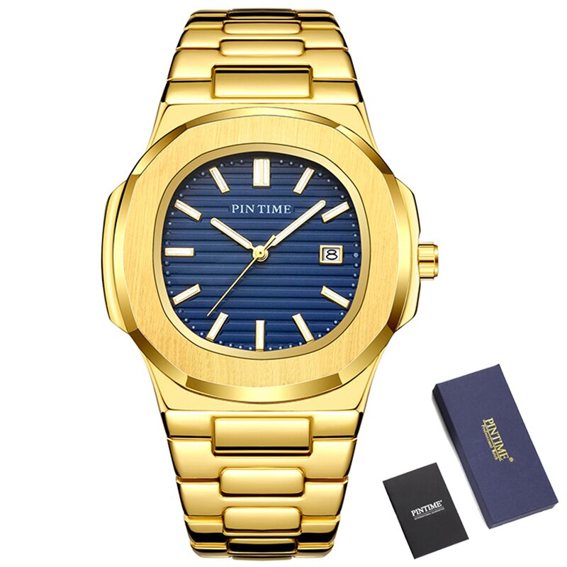 PINTIME Quartz Watch Men Luxury Top Brand Hip Hop ... – Grandado