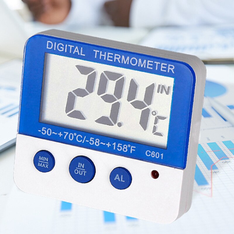 Display Digital Alarm Thermometer with LED Indicat... – Grandado