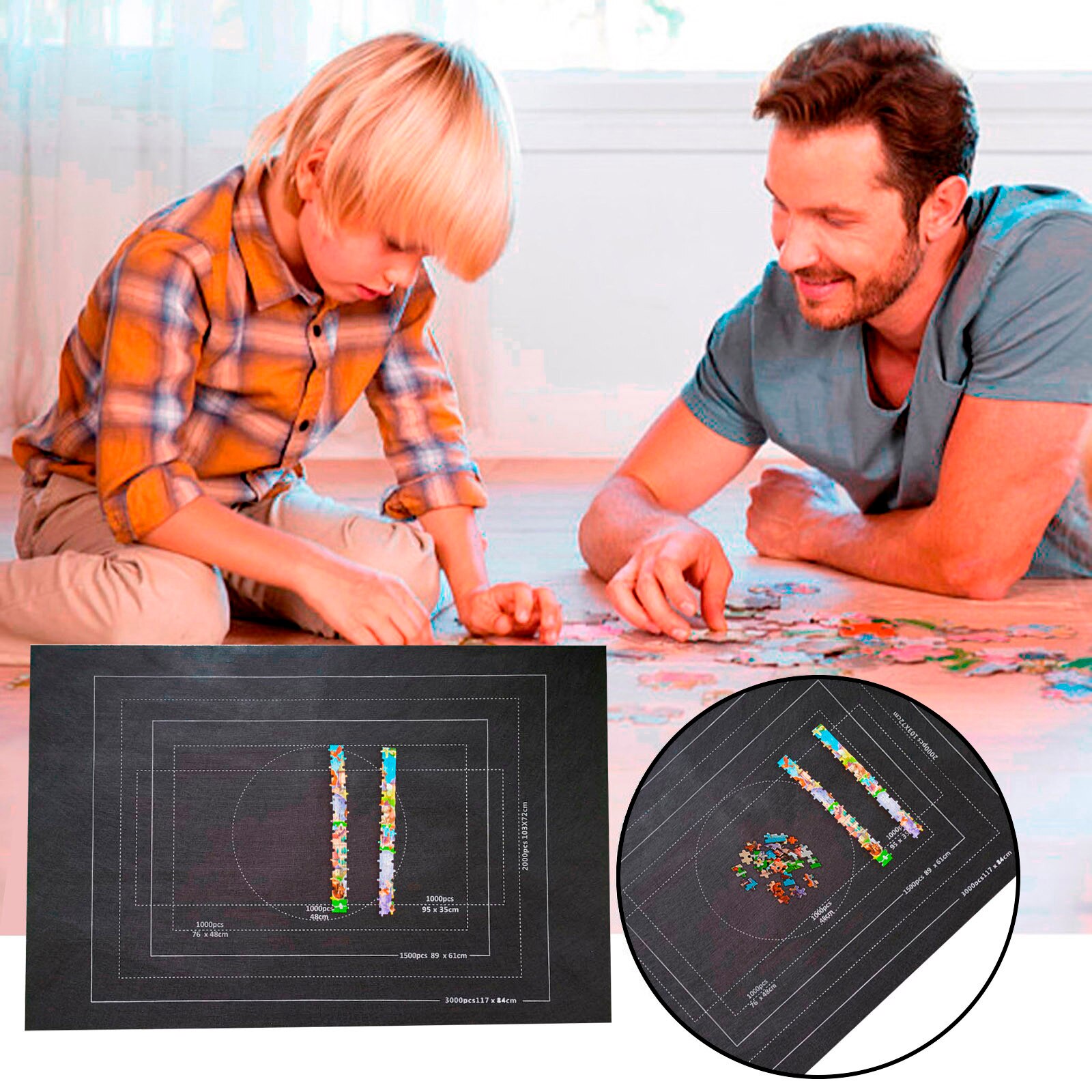 Puzzel Roll Opslag Mat Roll Tot 3000 Stuks Met Tre... – Vicedeal