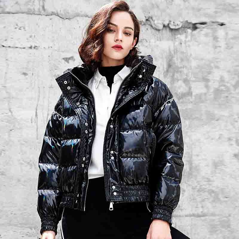 Vinterdunkappa dam huva 90% vita dunjacka lös kor... – Grandado