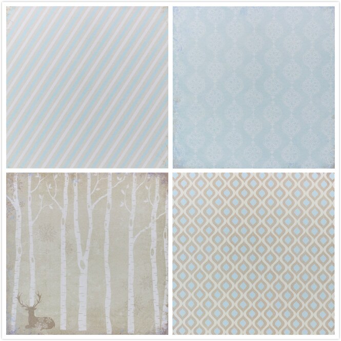 KSCRAFT 12pcs 6" Single-side Printed winter p... – Grandado