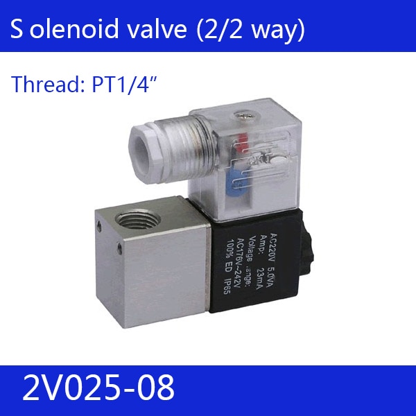 2V025-08 1/4" 2 Position 2 Port Air Solenoid Valve... – Grandado
