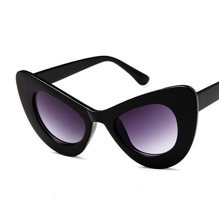 Triangle Big Frame Sunglasses Women Vintage Cat Ey... – Grandado