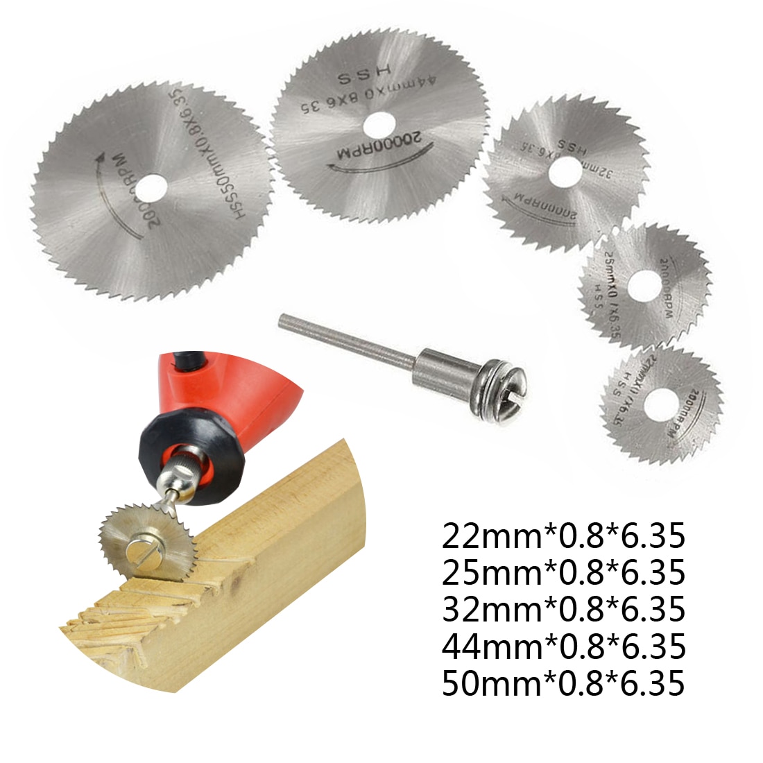 Wood Cutting Discs Drill Mandrel HSS Circular Saw ... – Grandado