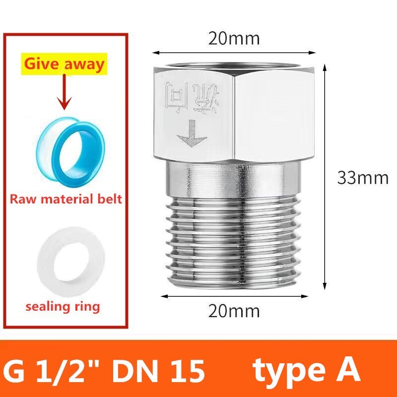 ，2pcs 1/2" DN15 One way check valve / toilet water... – Grandado