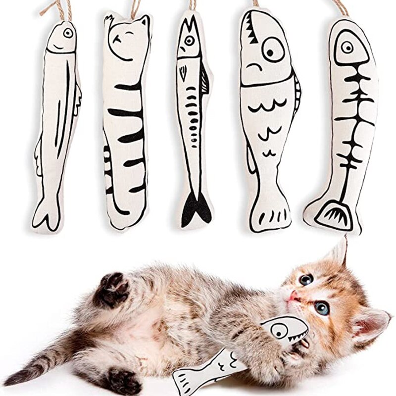 Fish Shape Pet Toy Fish Shape Bite Resistant Catni... – Vicedeal