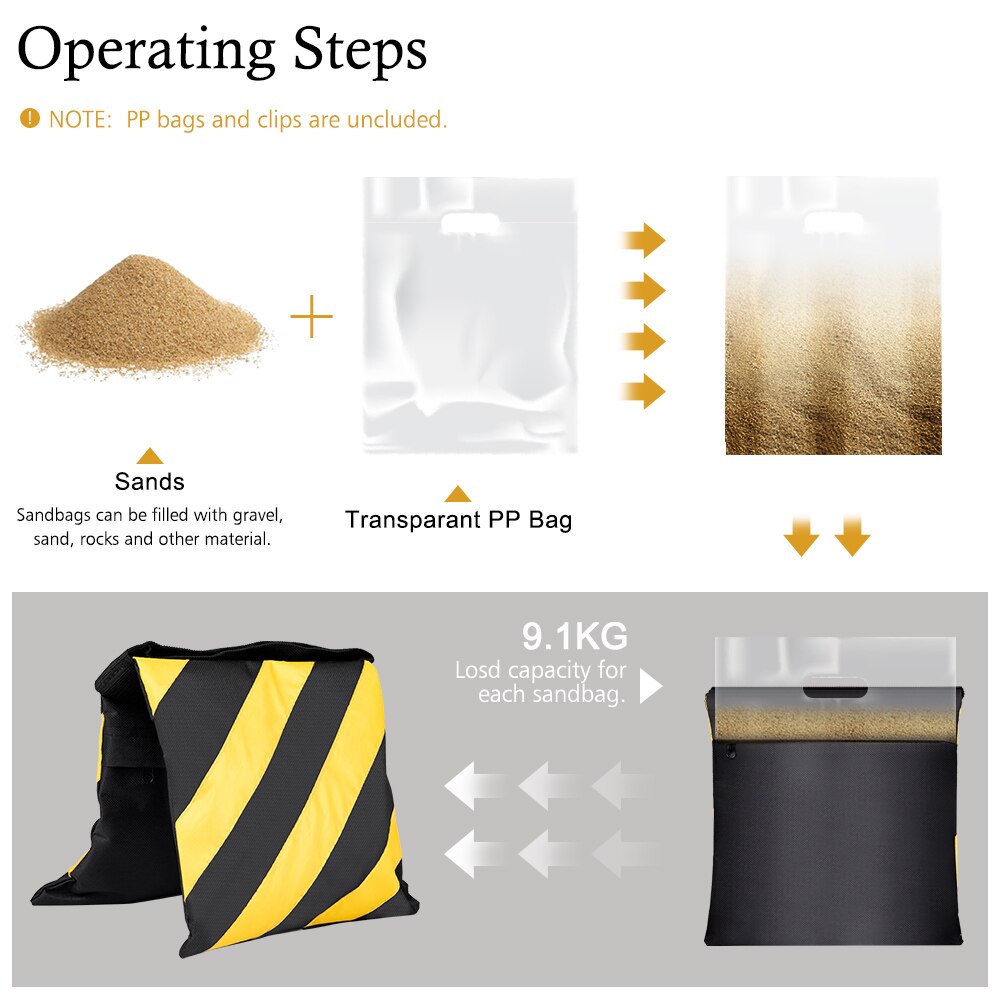 Photography Balance Yellow and Black Sandbag Multi... – Grandado