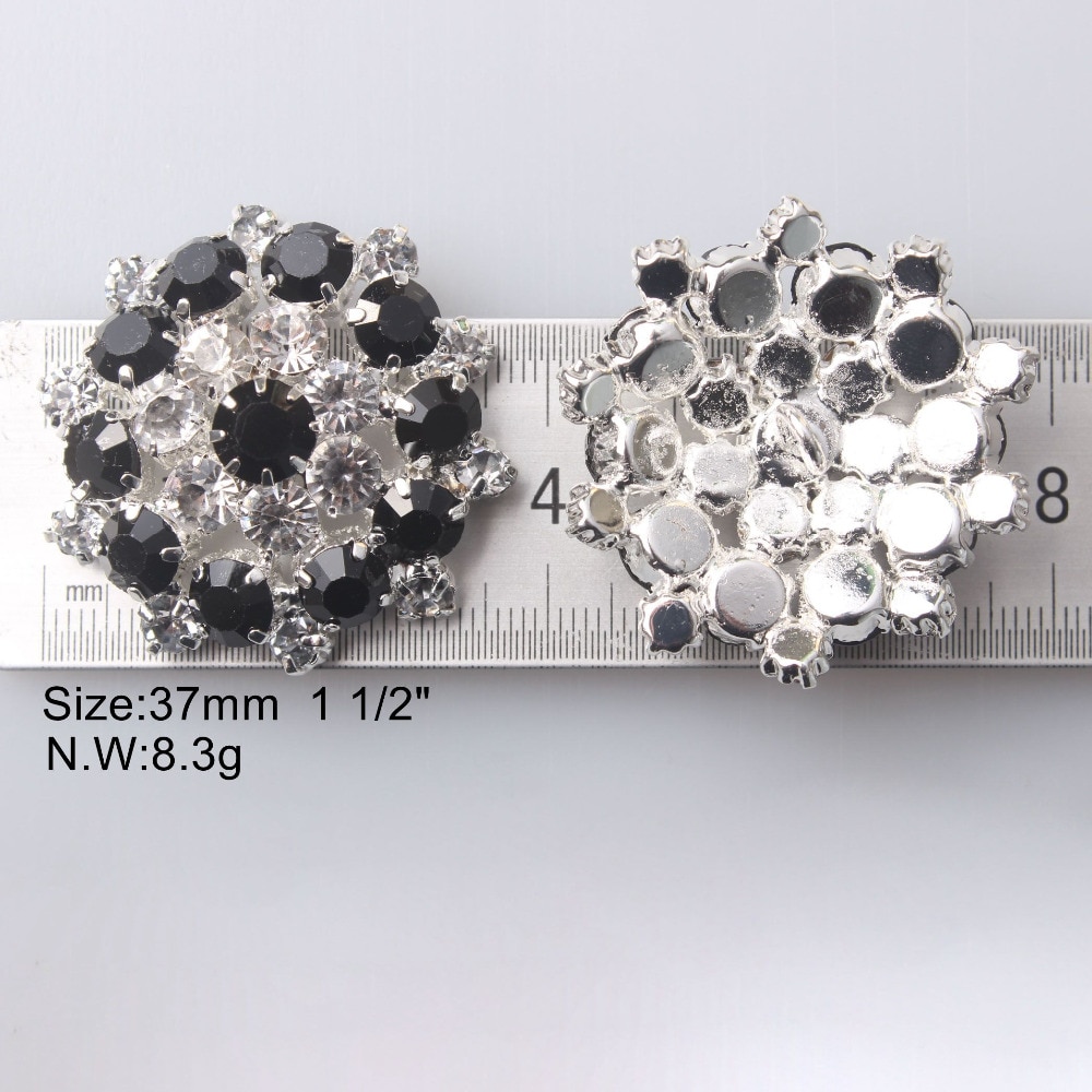37mm 1 1/2" Big size Shank Rhinestone Embellishmen... – Grandado