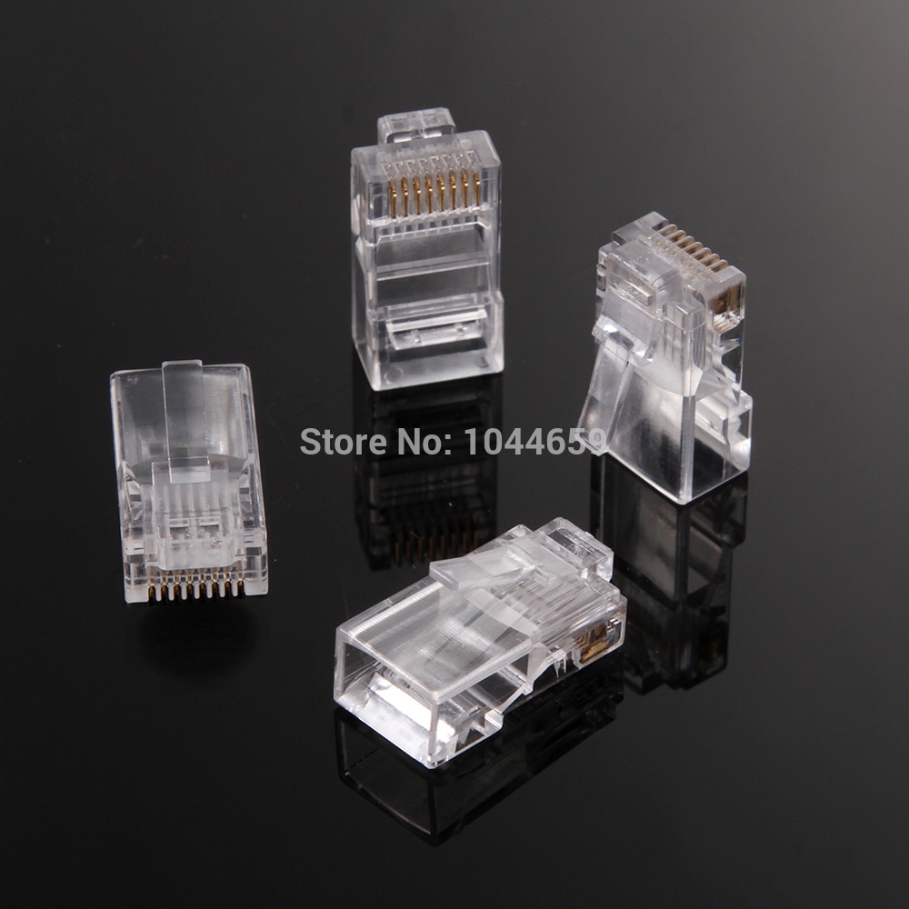 Vergulde RJ45 Netwerk Kabels Modulaire Plug Cat5 O... – Grandado