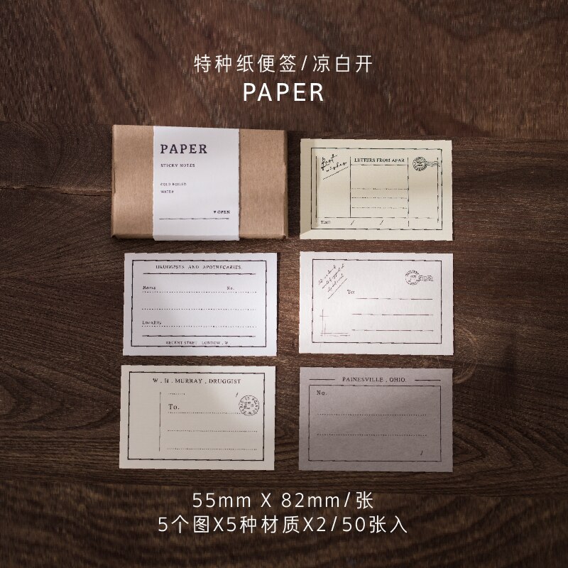 50pcs/box Vintage Special paper Collage Material P... – Grandado