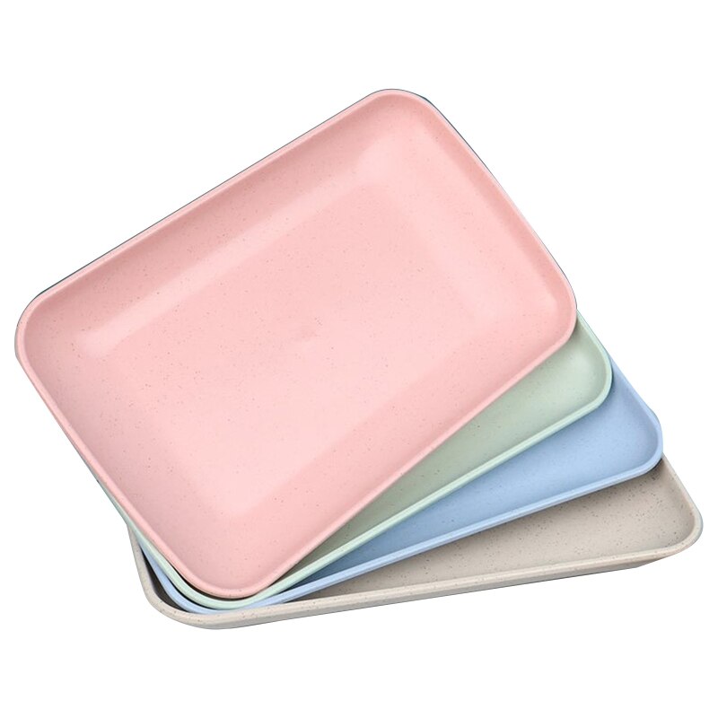 Juego de 4 unids/set de platos rectangulares de pa... – Grandado