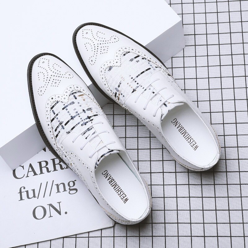 ERRFC Zwart Brogue Schoenen Mannen Business Leisur... – Grandado