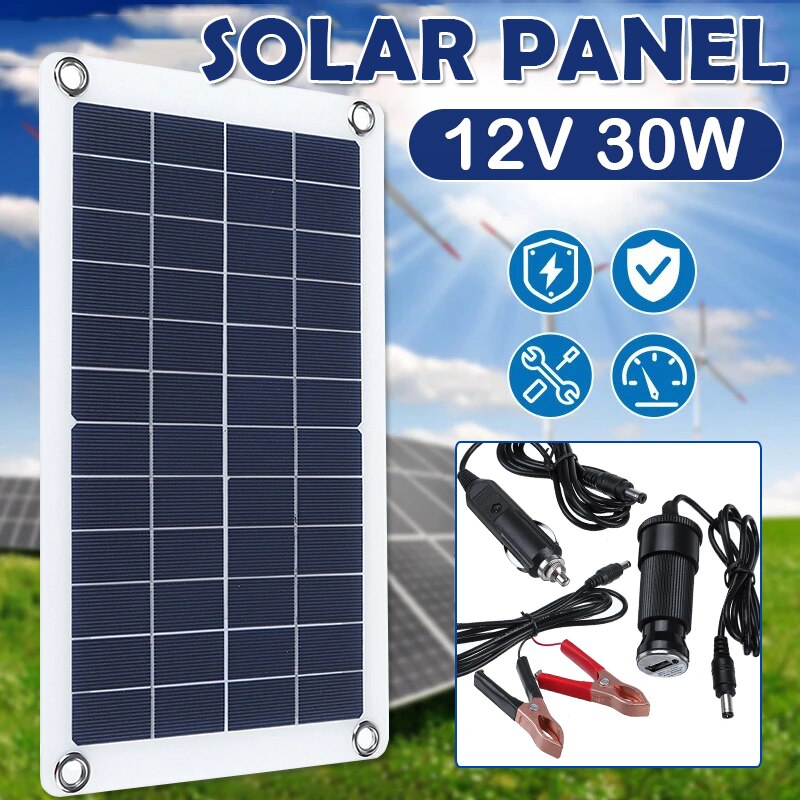 12V 30W Solar Panel Kit High Conversion Rate Solar... – Vicedeal