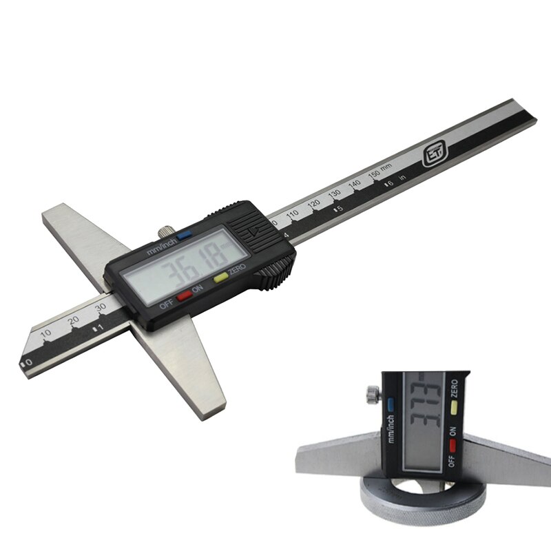 0-150mm 6" Metric Imperial Digital Depth Vernier C... – Vicedeal
