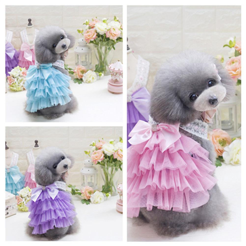 Pet Layered Skirt Dress with Bowknot Clothing for ... – Vicedeal