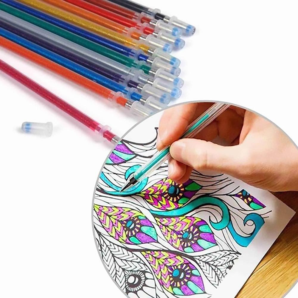 48/36/24/12 PCS Colorful Gel Pen Refills Pen Repla... – Vicedeal