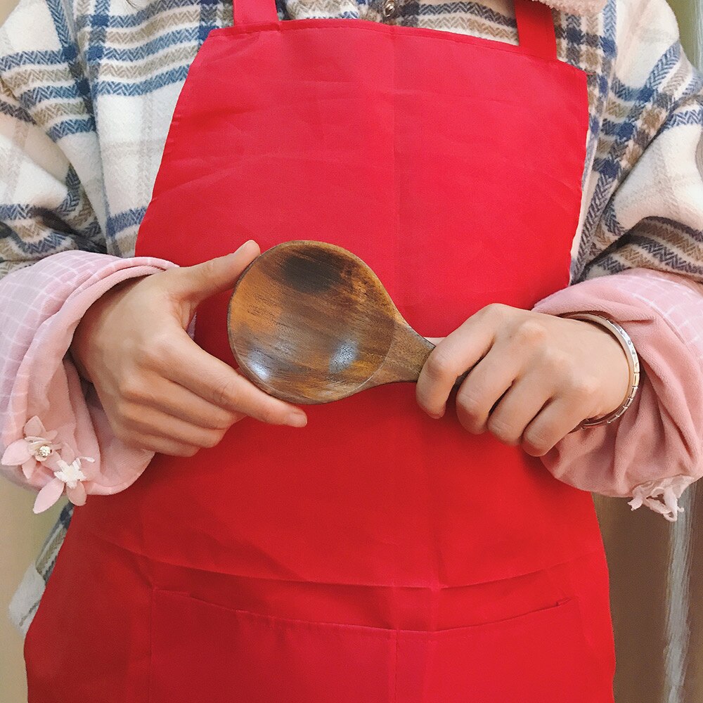 Wooden Kitchen Spoon Teak Wood Rice Spoon Rice Pad... – Grandado