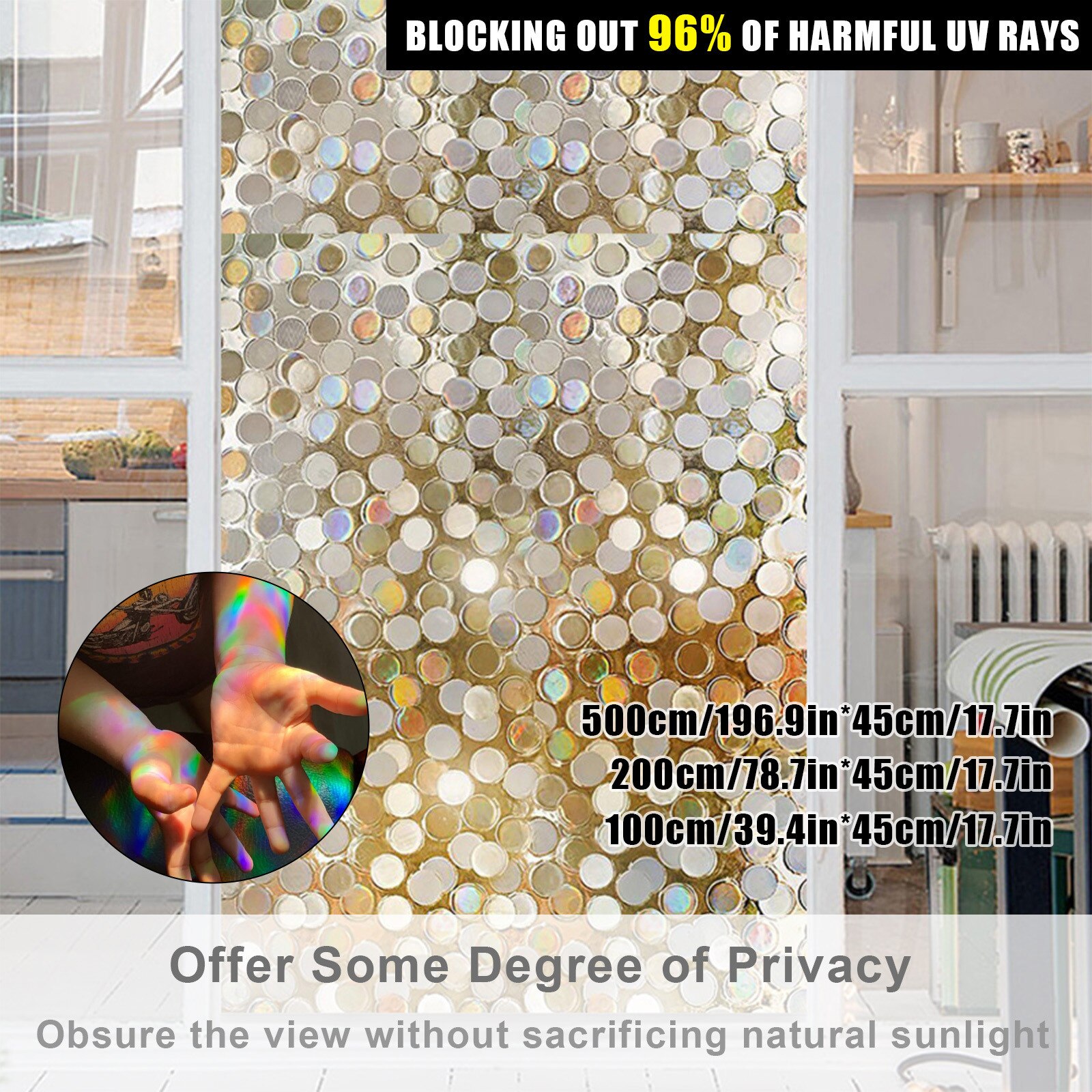 Matte Window Film Stained Glass Decorative Uv Wind... – Vicedeal