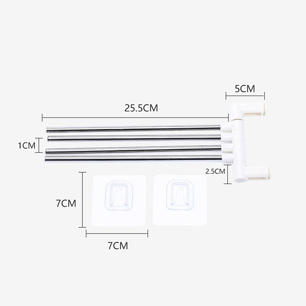 Anti-rust Stainless Steel Rotating Towel Rack Bath... – Grandado