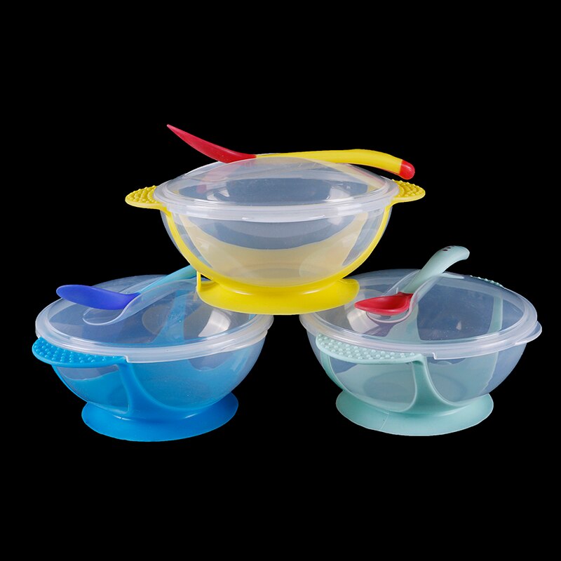 Babyvoeding Zuig Kom Set Antislip Servies Temperat... – Vicedeal
