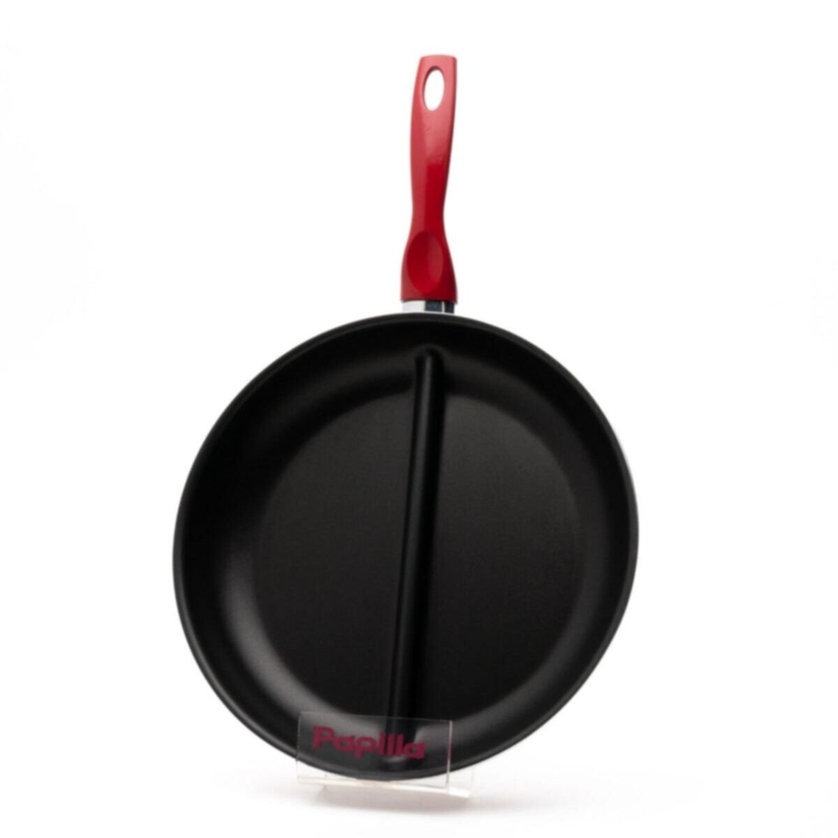 Sartén de doble sección de 30 Cm, sartén roja, Cal... – Grandado