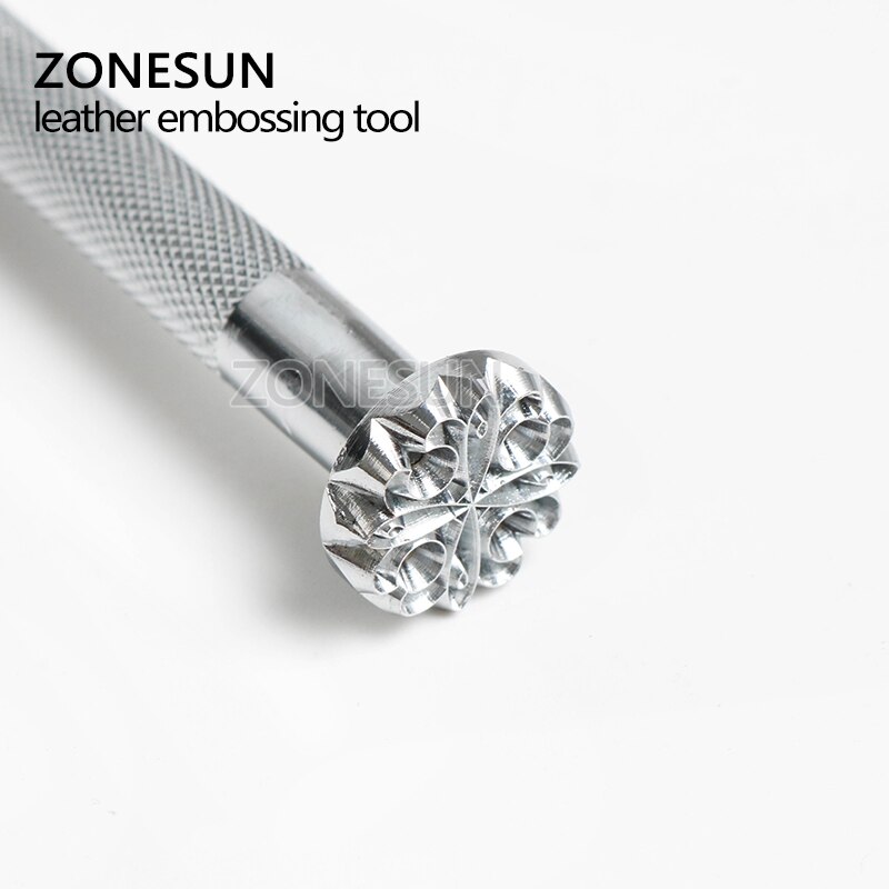 ZONESUN Leather Stamping Tool Vintage Flower Patte... – Grandado