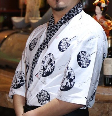 Japanese Style Chef Uniform Sushi Top Shirt Restau... – Grandado