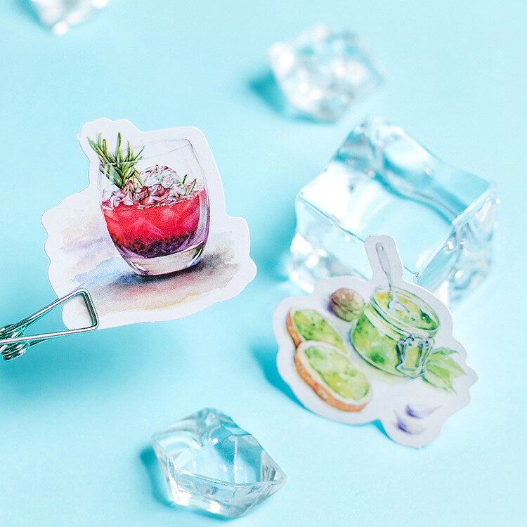 Delicious Yummy Food Decorative Stickers set Adhes... – Grandado